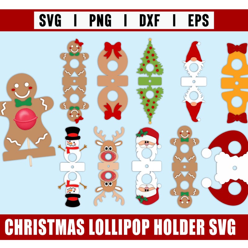 Lollipop Holder Template - Etsy