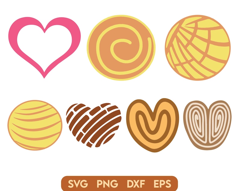 Cafecito Y Chisme SVG Bundle Concha SVG Mexican Sweet Bread - Etsy