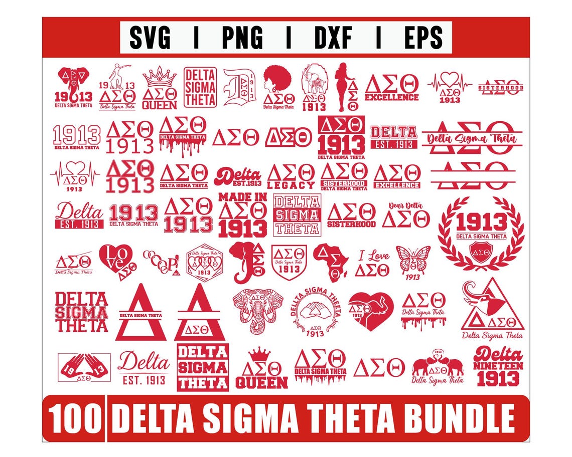 Delta Sigma Theta SVG Bundle, Delta Sigma Theta Svg,delta Sigma SVG ...