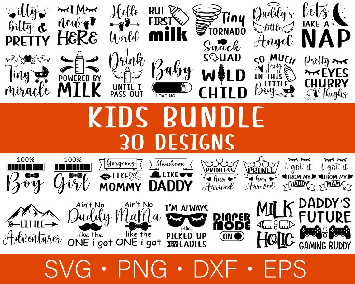 Kids SVG Bundle Cool Kid Svg Toddler Svg Funny Kids SVG - Etsy