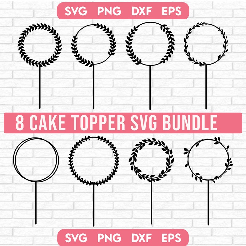 Cake Topper Svg - Etsy