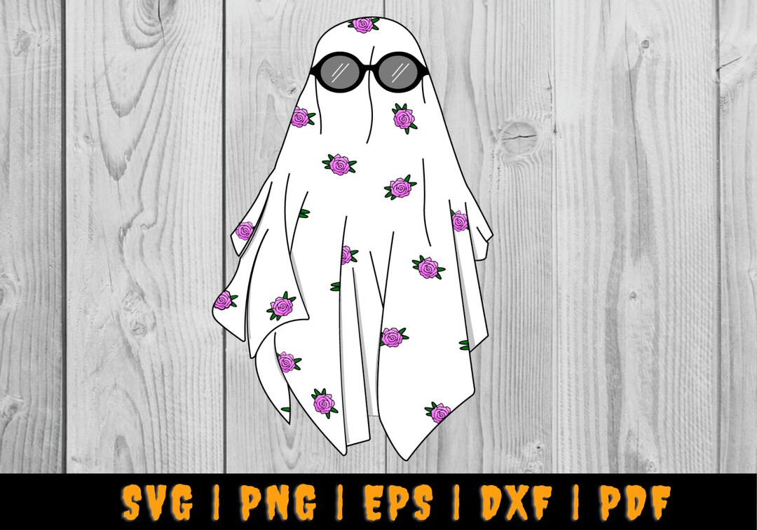 Ghost Svg, Girl Ghost Svg, Floral Ghost Svg, Halloween Svg, Cute Ghost ...