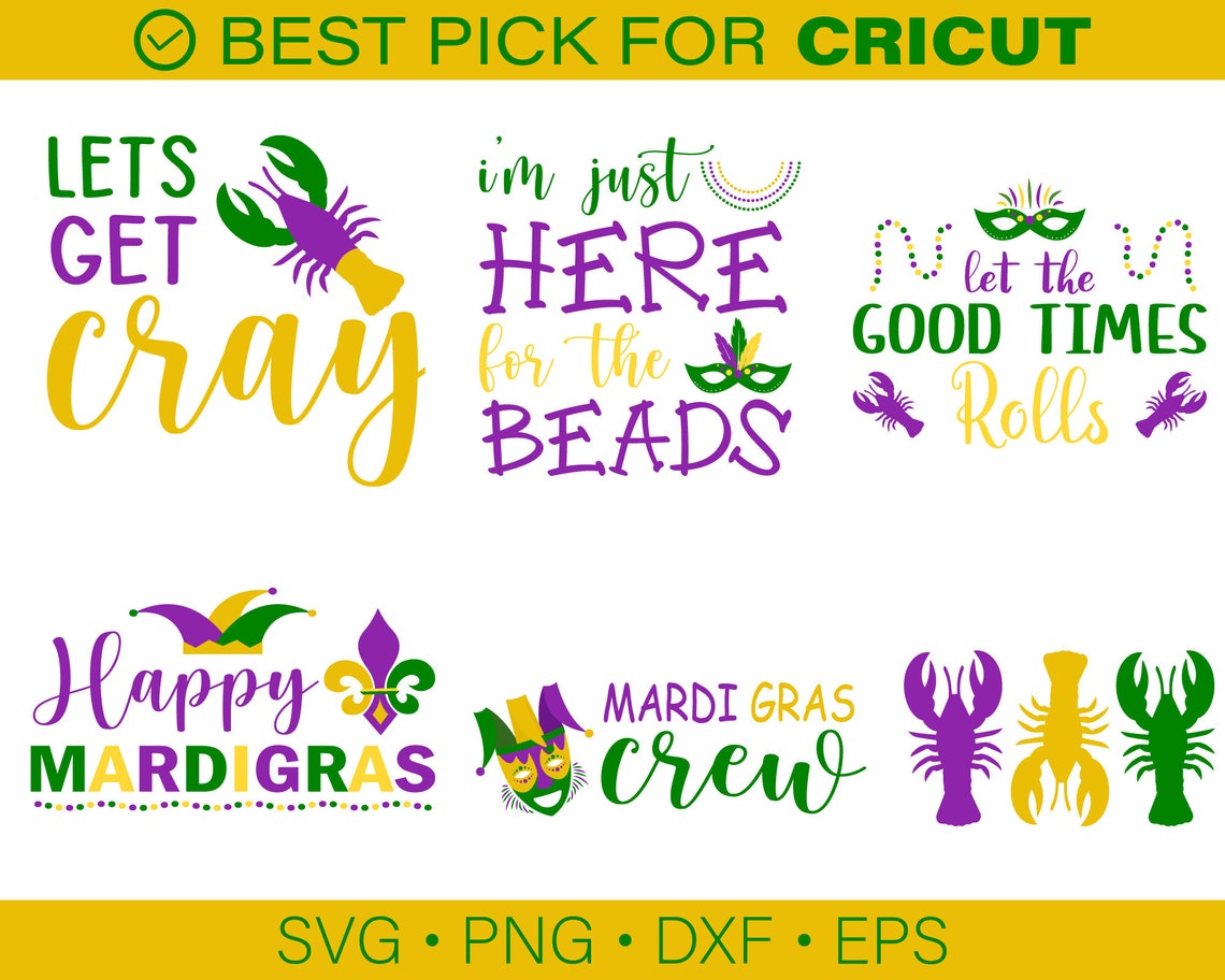 Mardi Gras SVG Bundle Fat Tuesday Svg Carnival Svg Funny | Etsy
