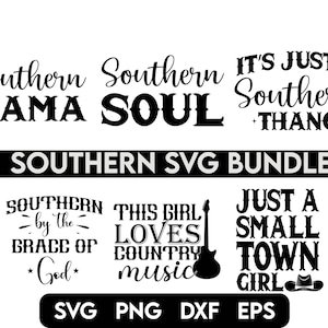Southern SVG Bundle, Southern Girl, Southern Svg, Country Svg, Cowgirl ...