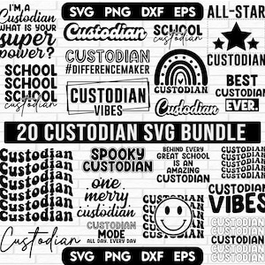 Custodian Svg Bundle, Janitor Svg for Cricut Shirt Free Commercial Use ...