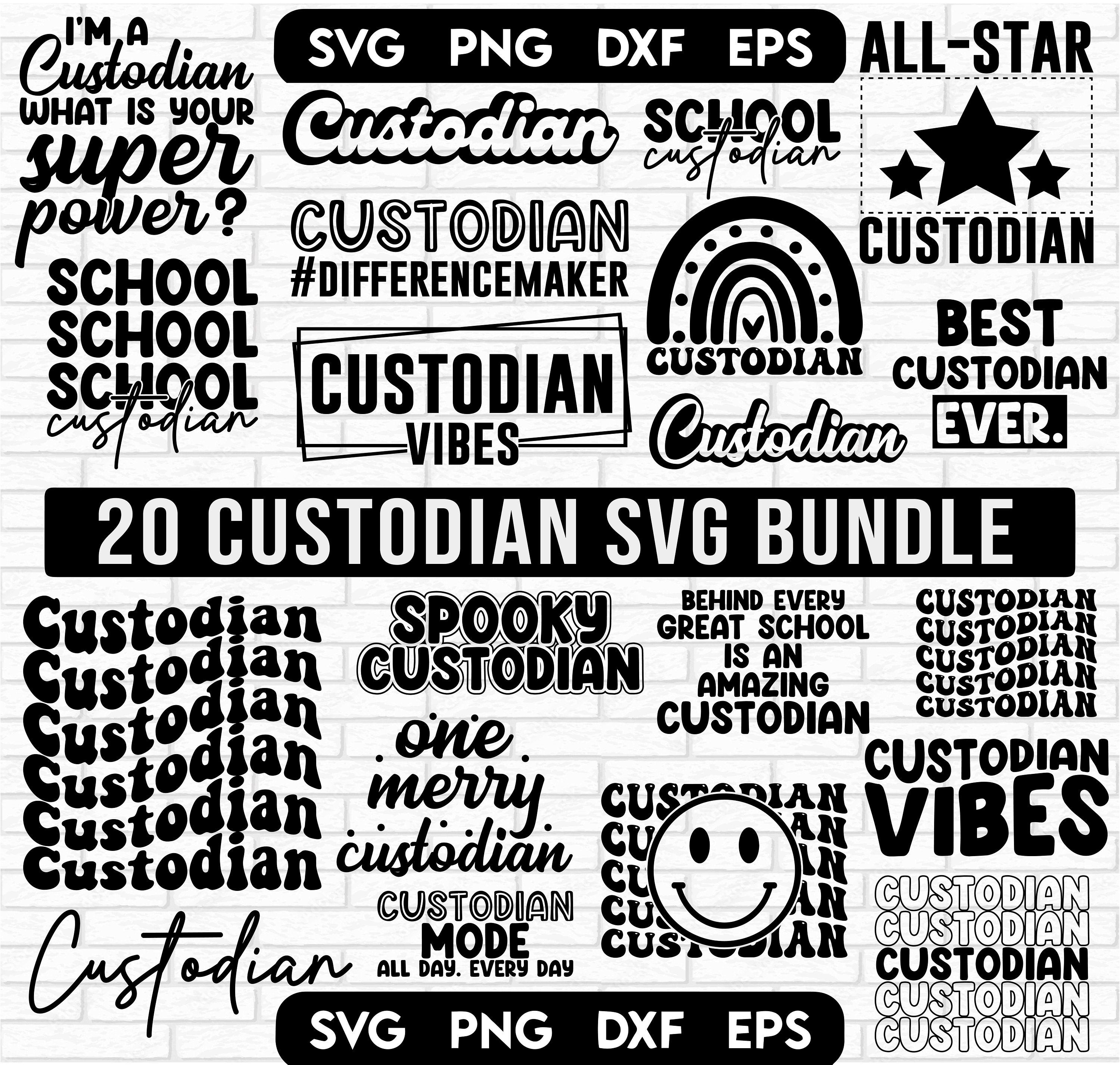 Custodian Svg Bundle, Janitor Svg for Cricut Shirt Free Commercial Use ...
