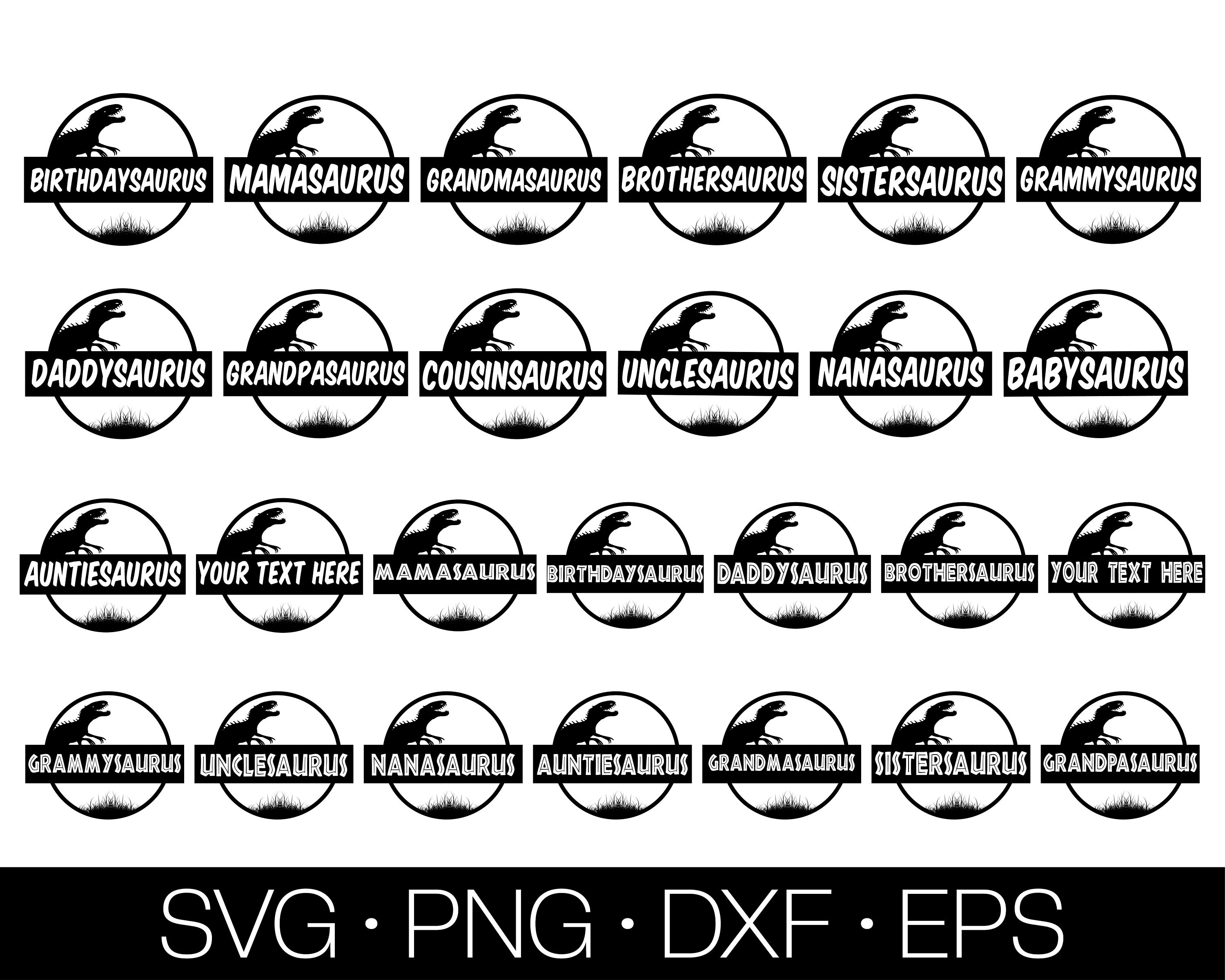 Family Saurus Svg Mama Saurus Svg Dinosaur Family Svg - Etsy