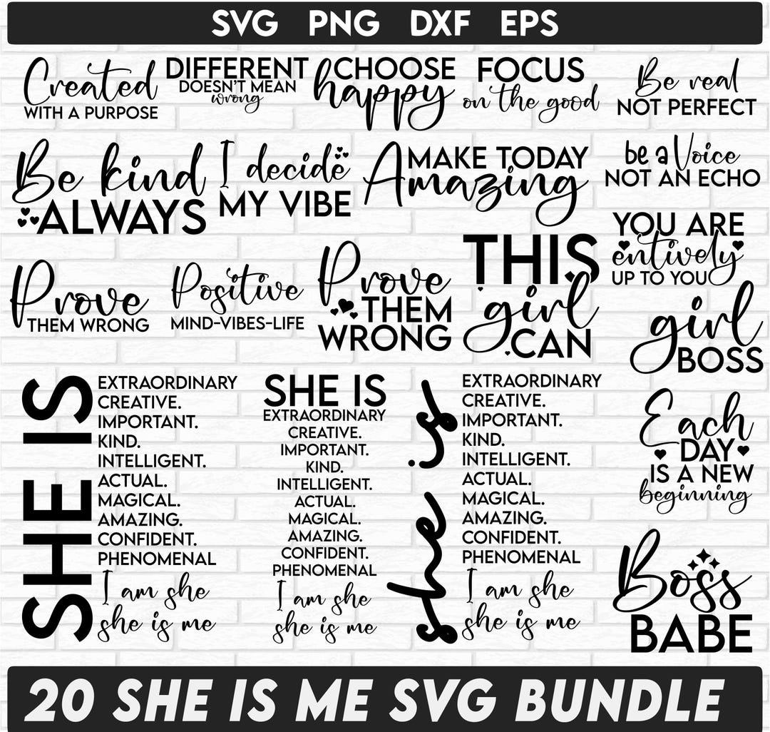 She is Me SVG Bundle, She is Strong Svg, I Am She She is Me Svg, Strong ...