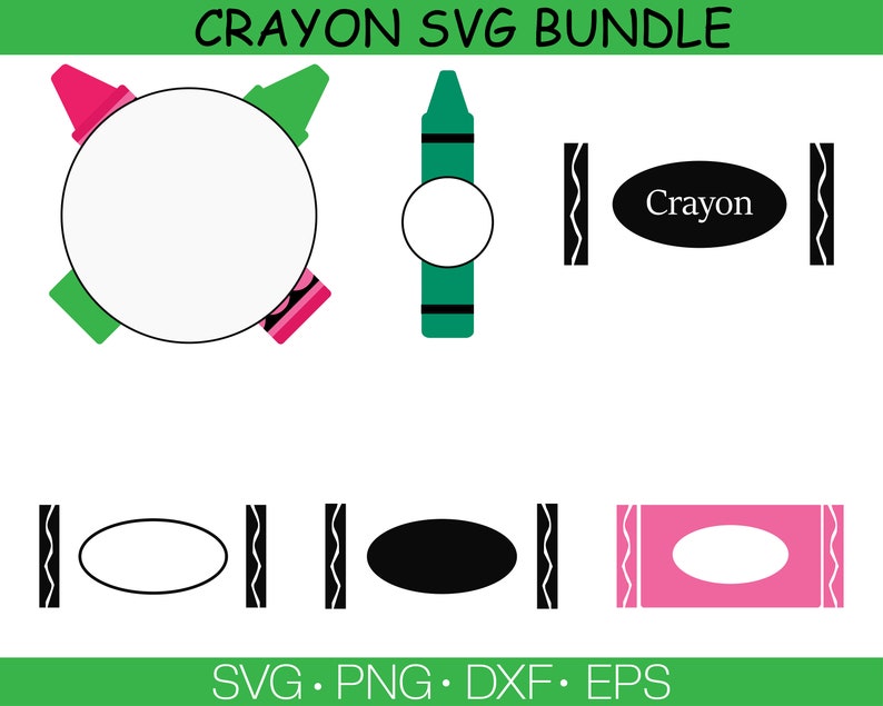 Crayon Split Monogram Svg, Crayon Svg, Teacher Svg, Crayon Wrapper Svg ...
