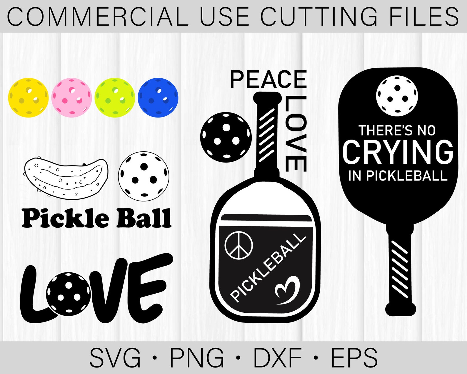 Pickleball SVG Bundle , Pickleball SVG, Pickleball Cricut Files, Cut ...