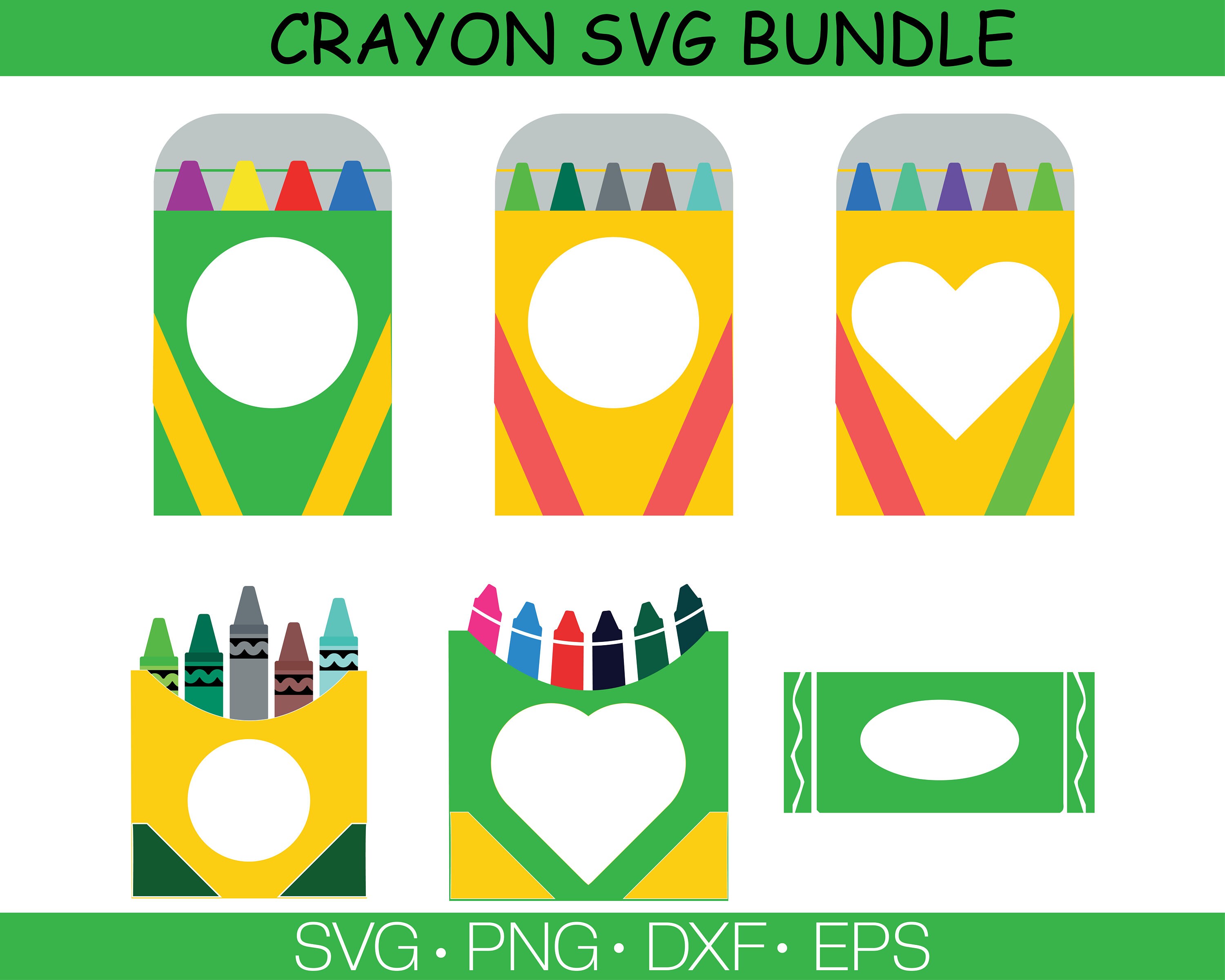 Crayon Split Monogram Svg Crayon Svg Teacher Svg Crayon - Etsy