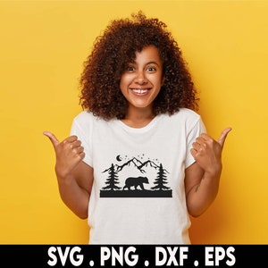 Bear SVG Bundle Mountains Pine Trees Grizzly Bear SVG Mama - Etsy