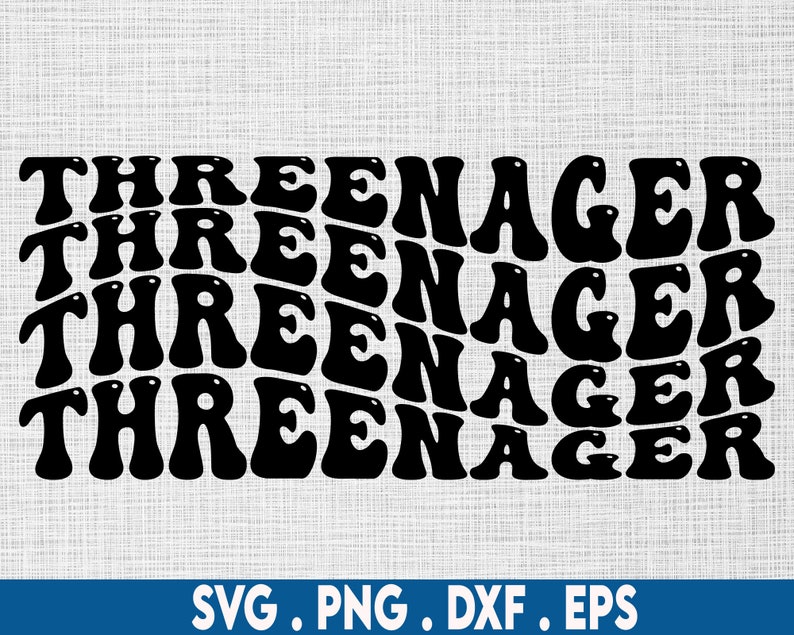 Threenager Svg Third Birthday Svg Birthday Svg Happy - Etsy