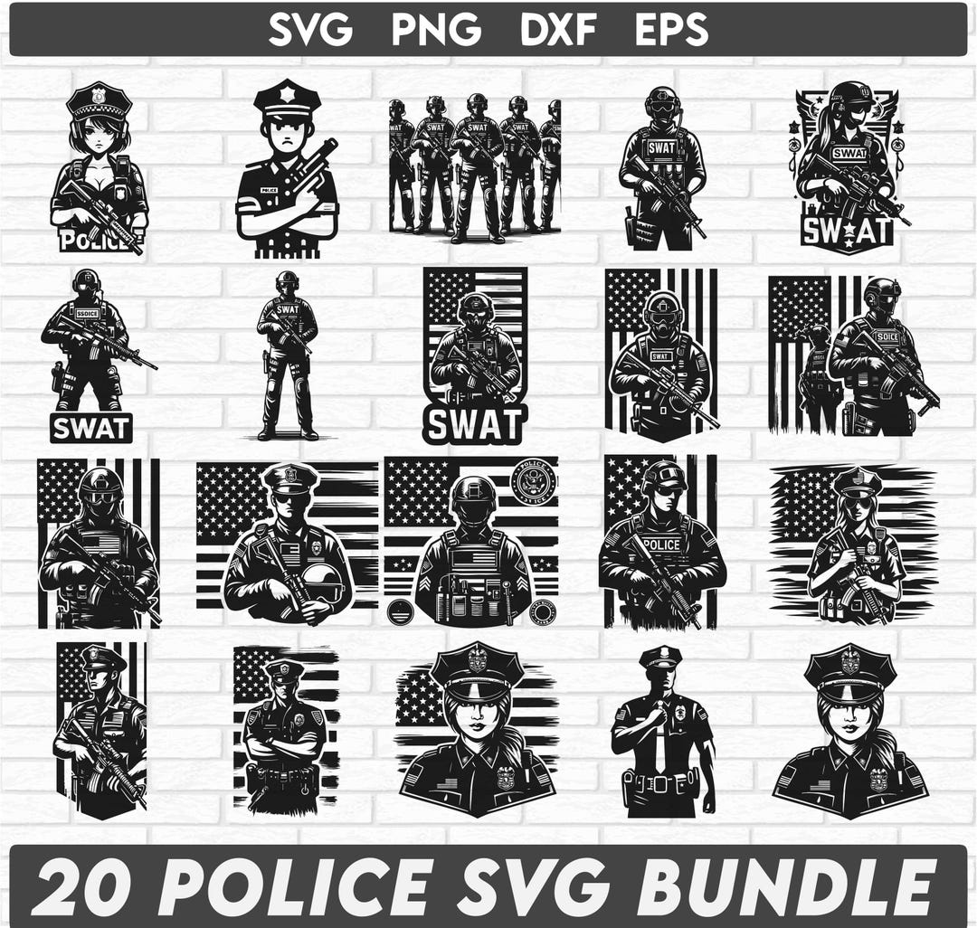 Police Officer Svg, Police Officer Svg Bundle, Police Svg, Cop Svg ...