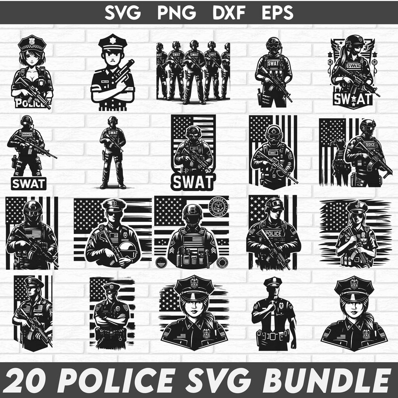 Police Officer Svg - Etsy