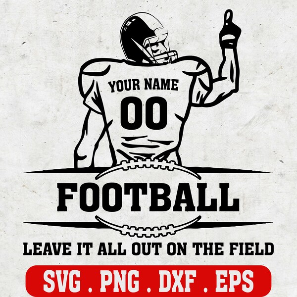 Football Player Cut Out - Etsy