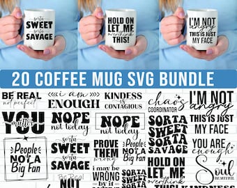 Funny Office Coffee Mug Svg Bundle, Coffee Mug Svg, Coffee Cup Svg ...