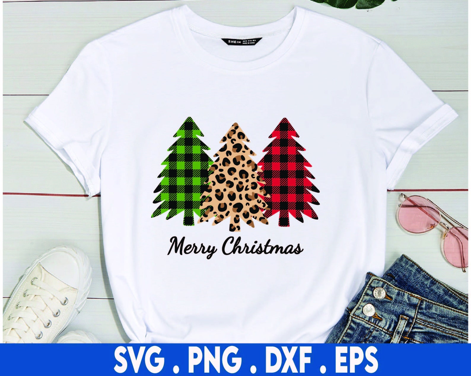 Leopard Christmas Tree SVG, Christmas PNG, Merry Christmas SVG, Cheetah ...