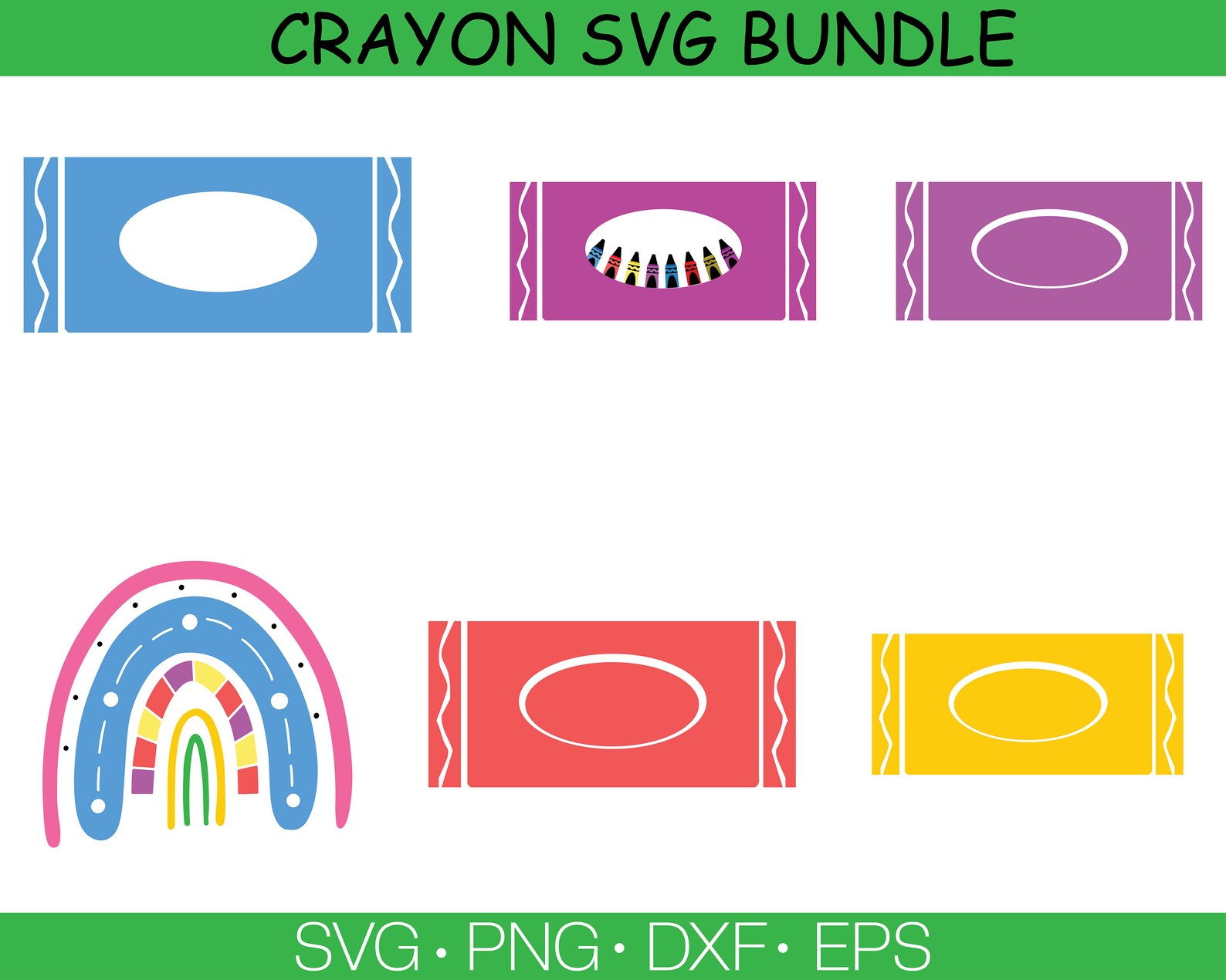 Crayon Split Monogram Svg Crayon Svg Teacher Svg Crayon - Etsy