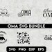 German Oma Plotter SVG Bundle Liebe Omi Svg Wreath Split - Etsy
