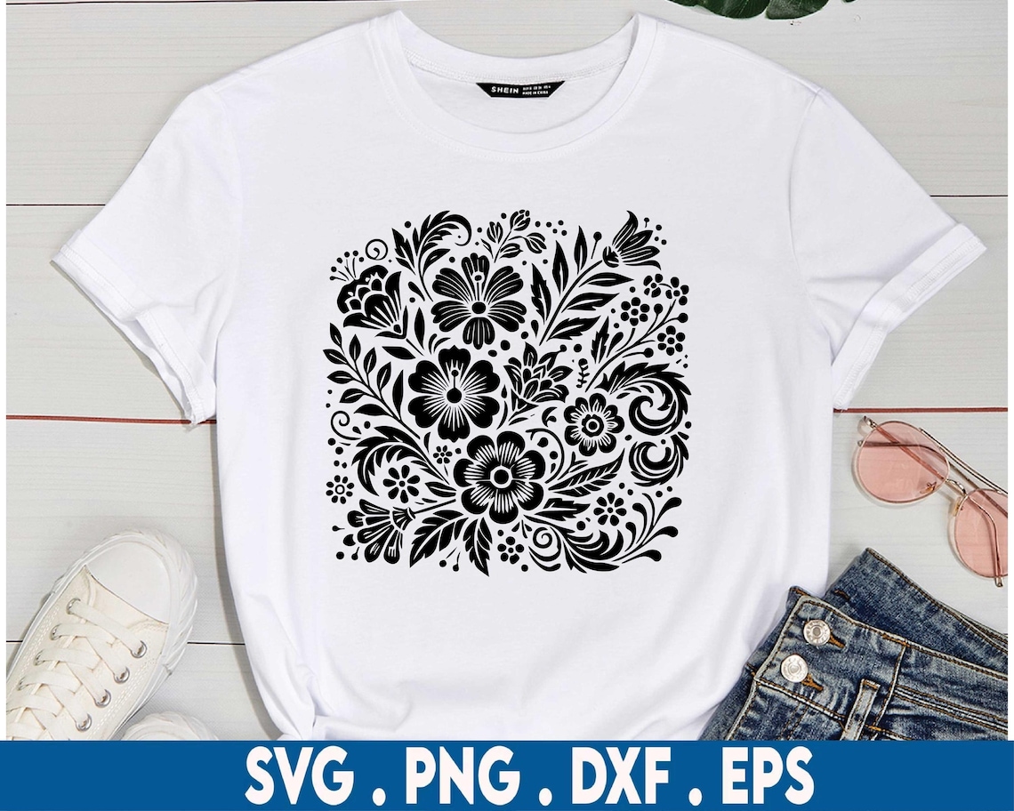 Floral Pattern SVG Bundle, Floral Vector Design, Floral Pattern Svg ...