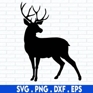 Deer SVG, Split Deer Head SVG, Buck SVG, Hunting Shirt Svg, Frame ...