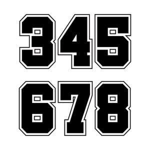 Varsity Font Svg Bundle, Layered Varsity Font Svg, Sports Font, College ...