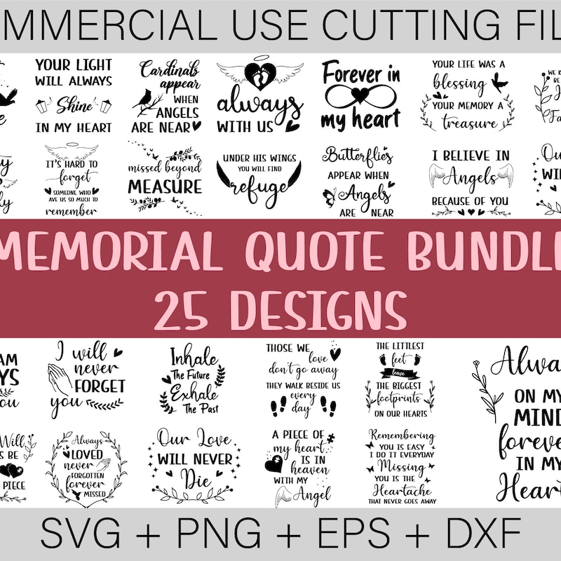 Memorial Svg - Etsy