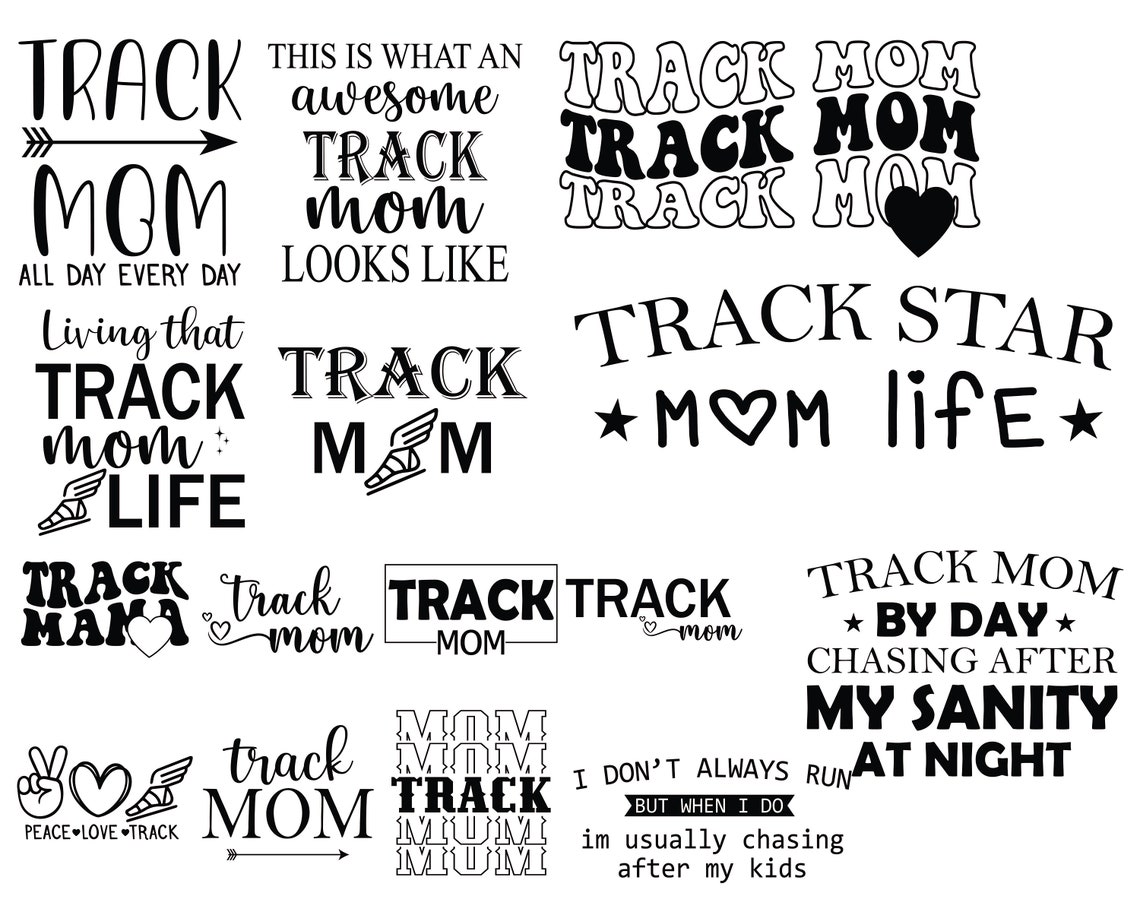 Track Mom Svg Bundle, Track Vibes Svg, Marathon Svg, Cross Country Mom ...