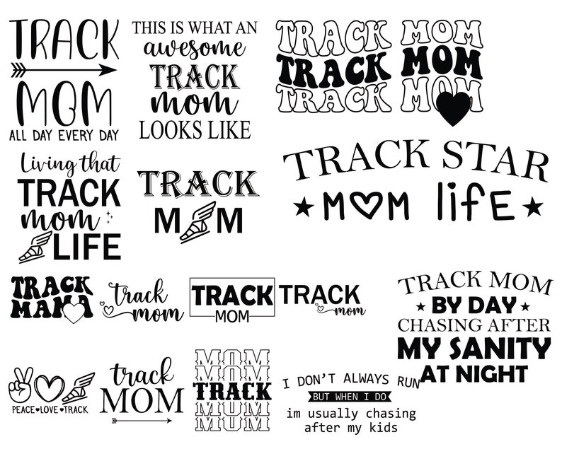 Track Mom Svg Bundle, Track Vibes Svg, Marathon Svg, Cross Country Mom ...