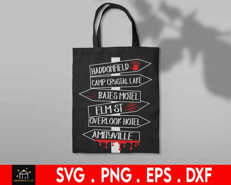 Horror Street Sign Svg Haddonfield Sign Camp Crystal Lake - Etsy
