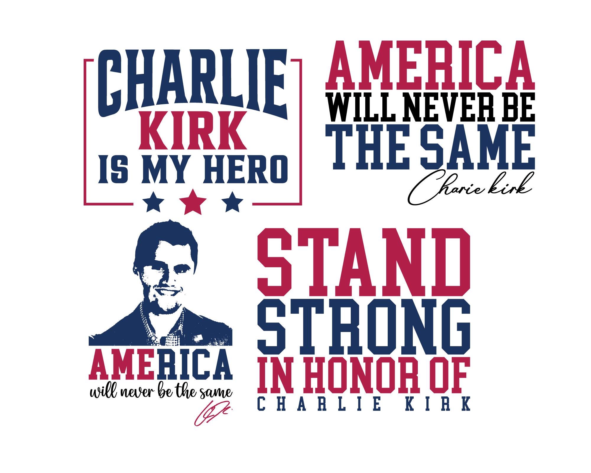 Charlie Kirk SVG PNG Bundle, Human Rights Svg, A True Patriot Charlie ...