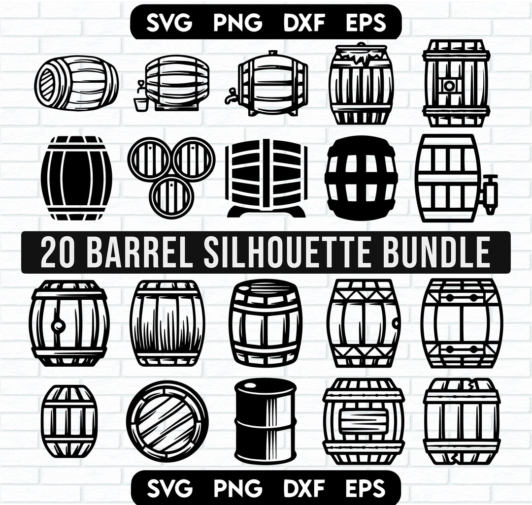 Barrel SVG Bundle, Wood Barrel Svg, Beer Keg Svg, Wooden Barrel Svg ...