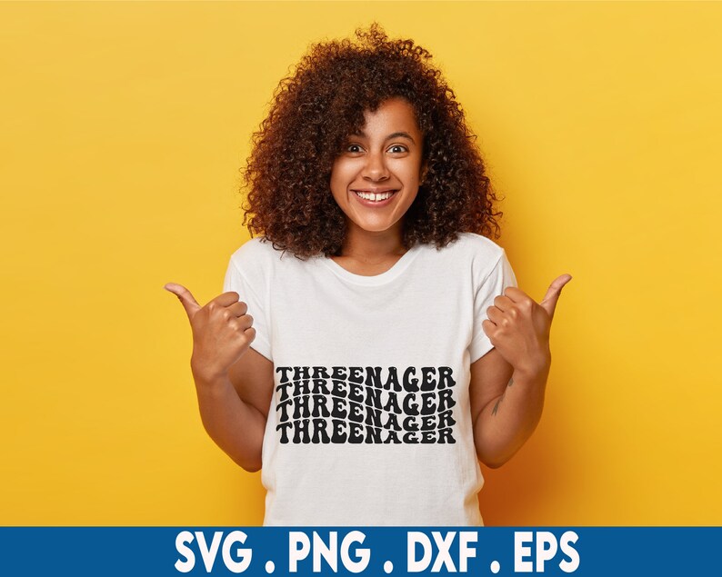 Threenager Svg Third Birthday Svg Birthday Svg Happy - Etsy