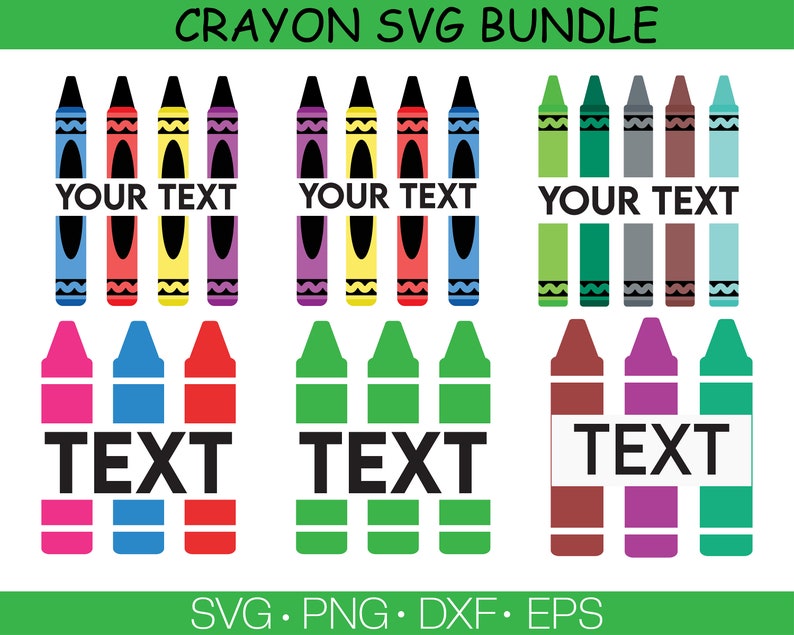 Crayon Split Monogram Svg Crayon Svg Teacher Svg Crayon - Etsy