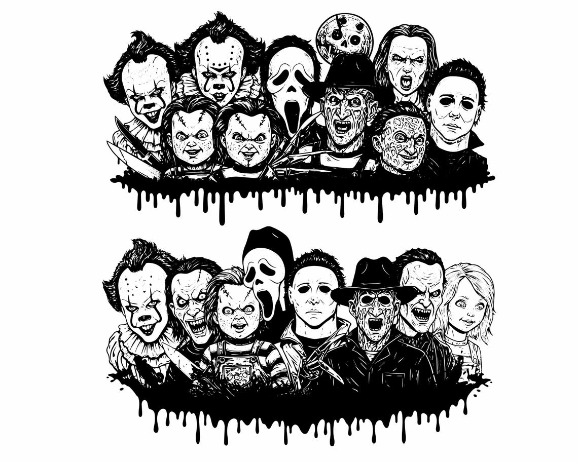 Horror SVG Bundle, Helloween SVG Bundle, Horror Friends Svg, Horror ...