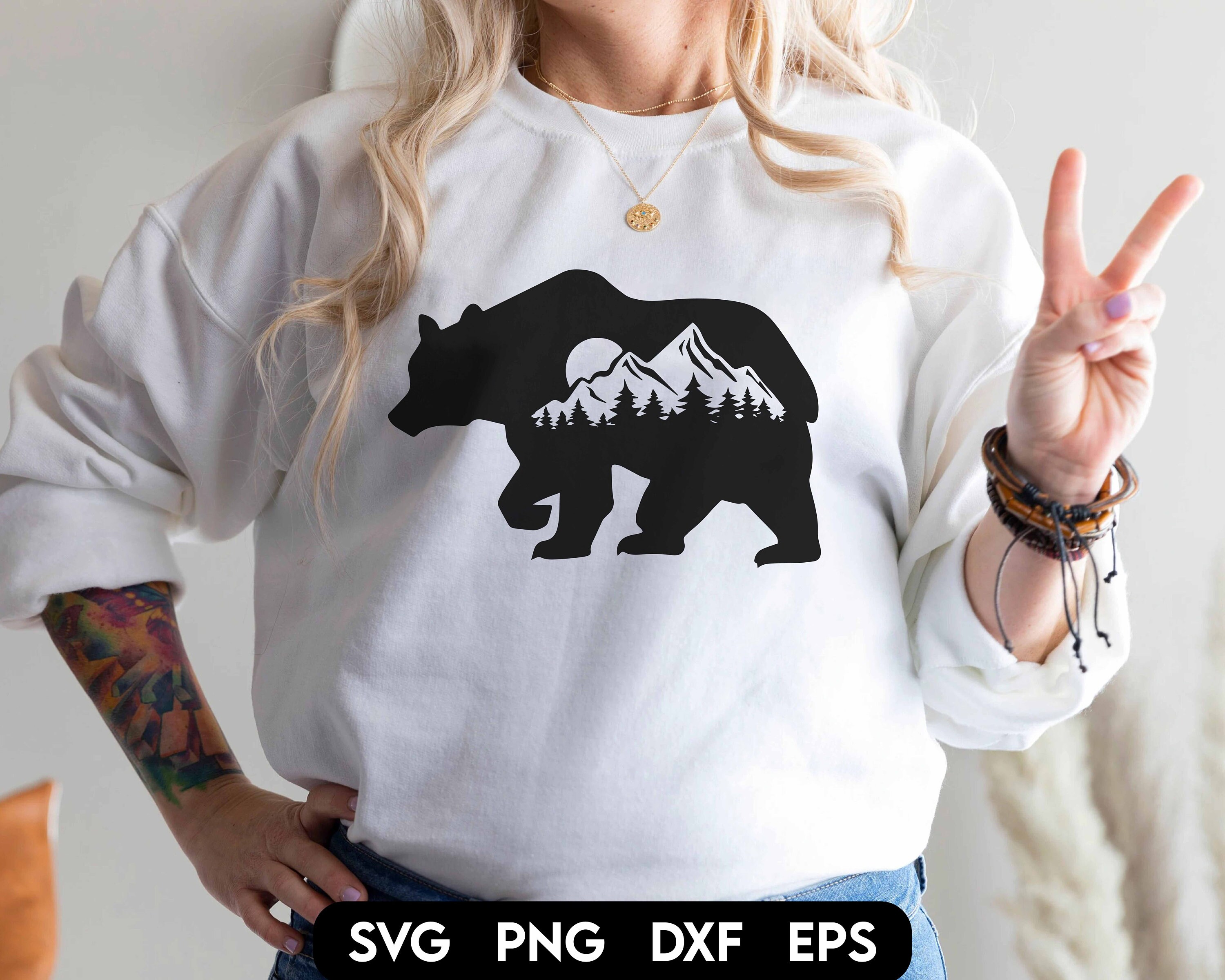 Bear SVG Bundle Mountains Pine Trees Grizzly Bear SVG Mama - Etsy Canada