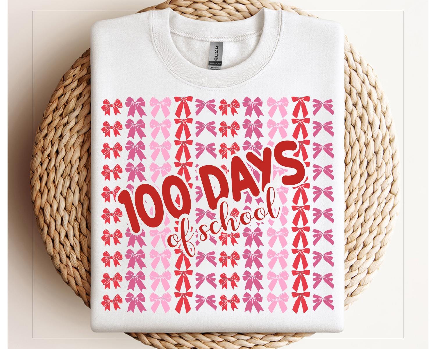 100 Days of School Coquette PNG, Teacher 100 Days Bracelet Png ...