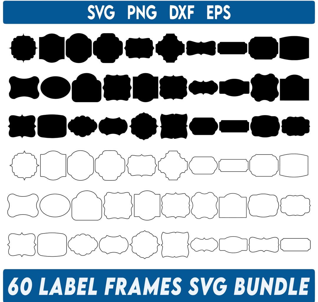 Frames Svg Bundle, Frame Clipart, Vintage Frames Clipart, Vintage ...