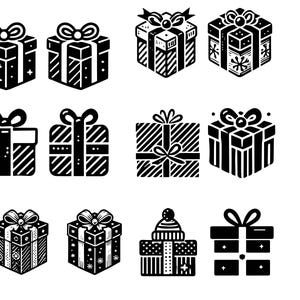 Christmas Gift SVG, Present SVG Bundle, Gift Svg, Present Clipart ...