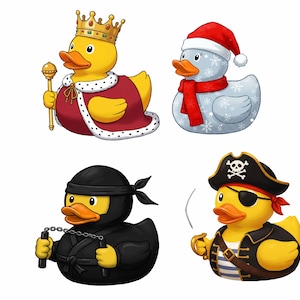 Rubber Duck Clipart Bundle, Rubber Duck Clipart,sublimation Design ...
