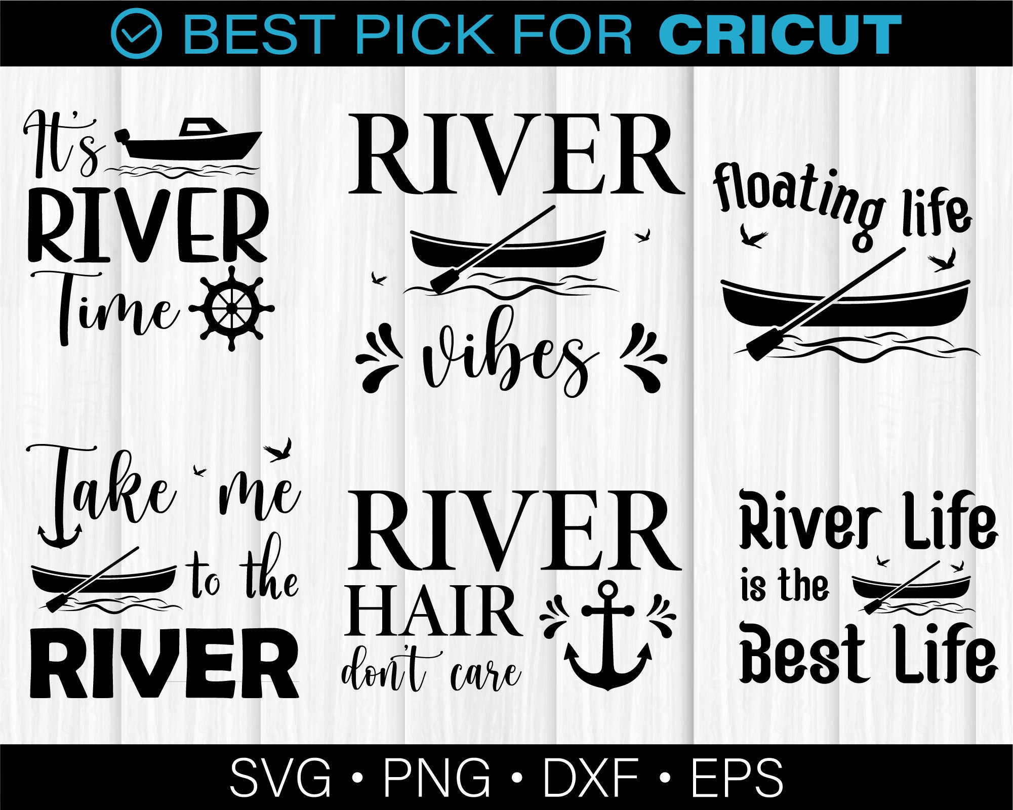 River SVG Bundle River Life Svg River Junkie Svg Fishing - Etsy