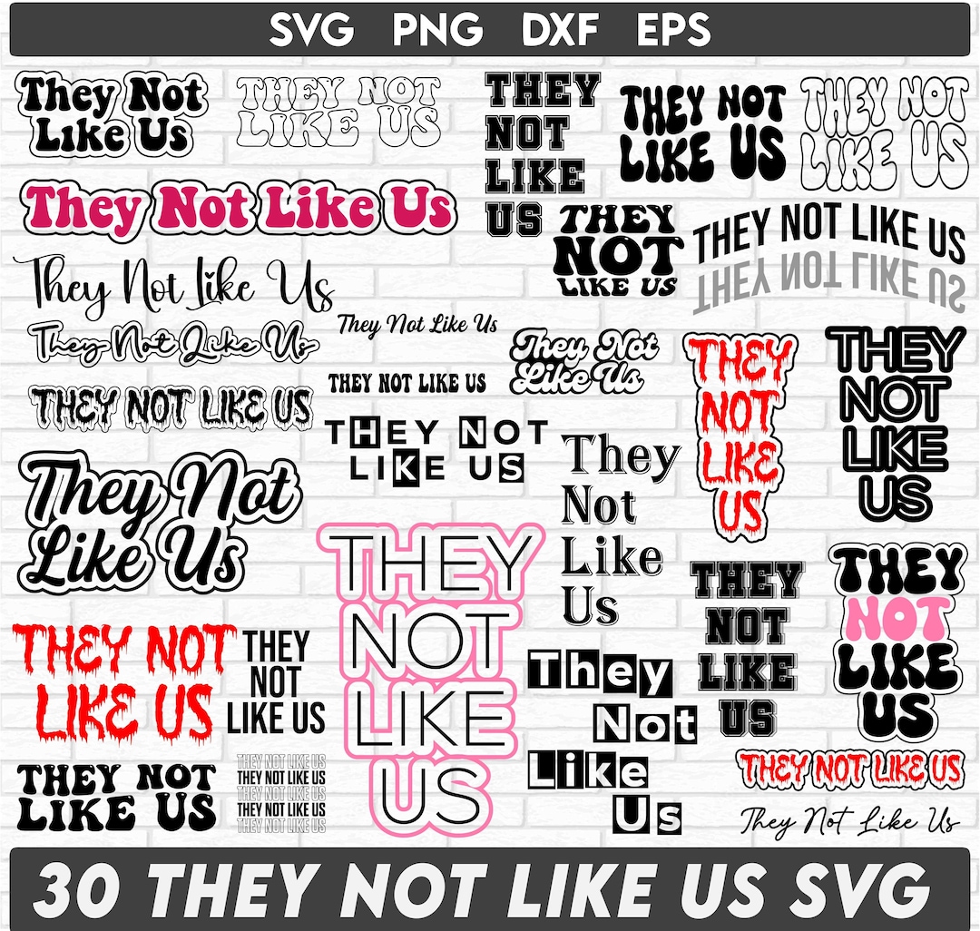 They Not Like Us Svg Bundle, Rapper Gifts, They Not Like Us T Shirt ...