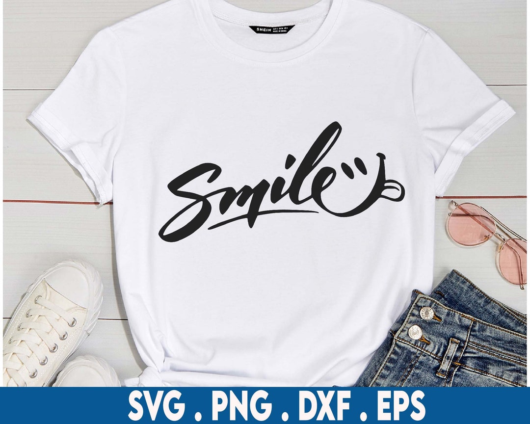 Smile Svg, Happiness Svg, Positive Svg, Self Love Svg, Motivational Svg ...