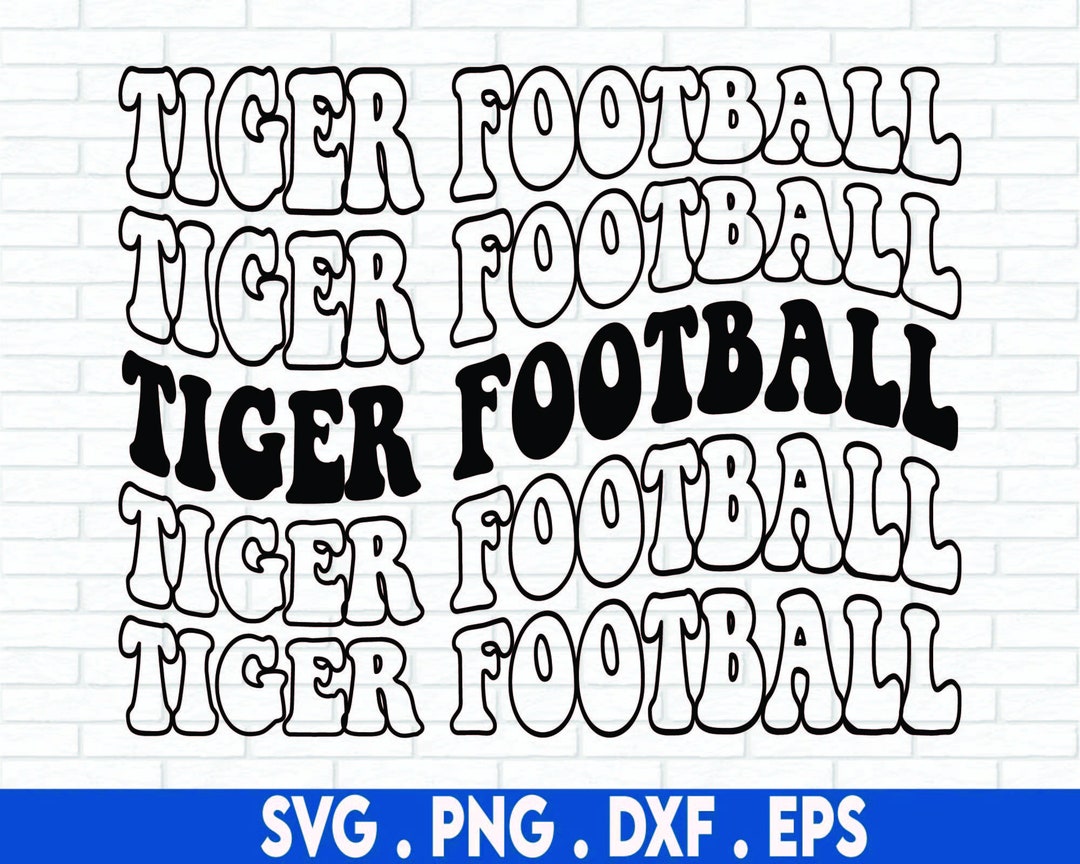 Tiger Football SVG, Tiger SVG, Football SVG, Cricut Svg, Silhouette Svg ...