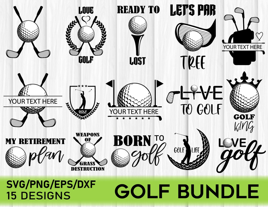 Golf Svg Bundle, Golf Monogram Svg, Split Monogram Svg, Golf Name Frame ...
