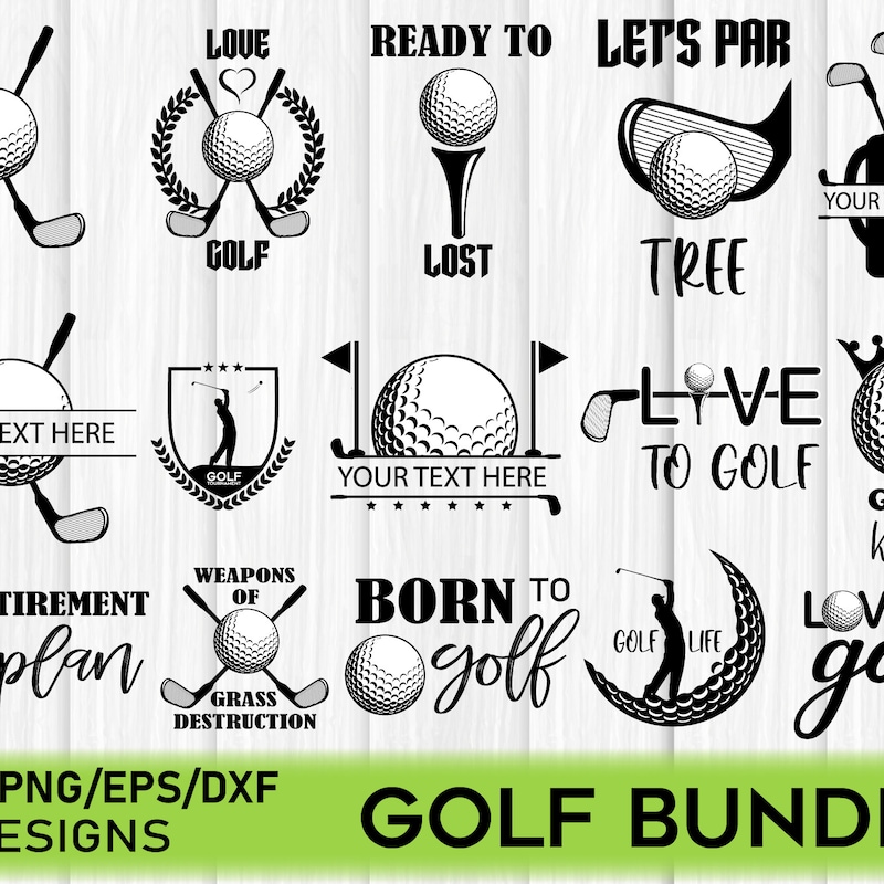 Golf Word Art - Etsy