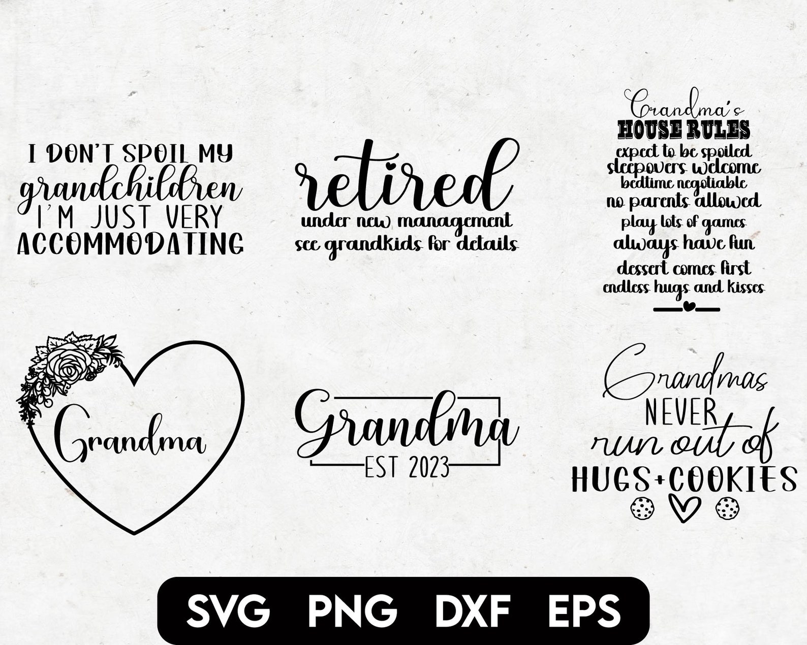 Grandparents Svg Bundle, Grandma Svg Bundle, Nana Svg Bundle, Grandkids ...