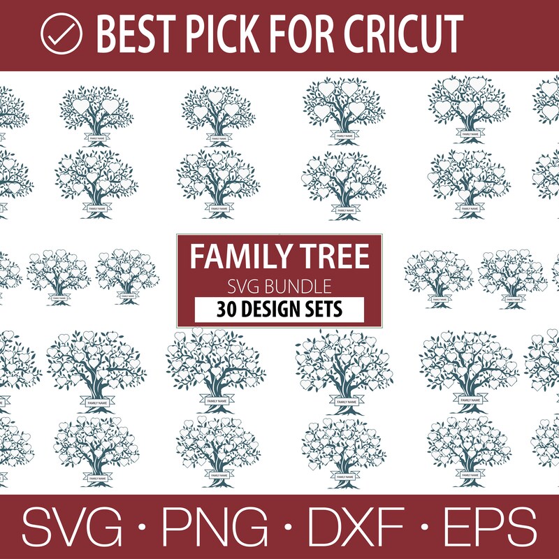 Split Family Tree Svg - Etsy