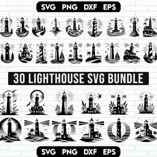 Lighthouse Svg - Etsy